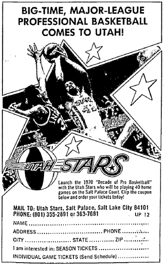Utah’s First Pro Sports Champ: The 1970-71 Utah Stars | Utah ...